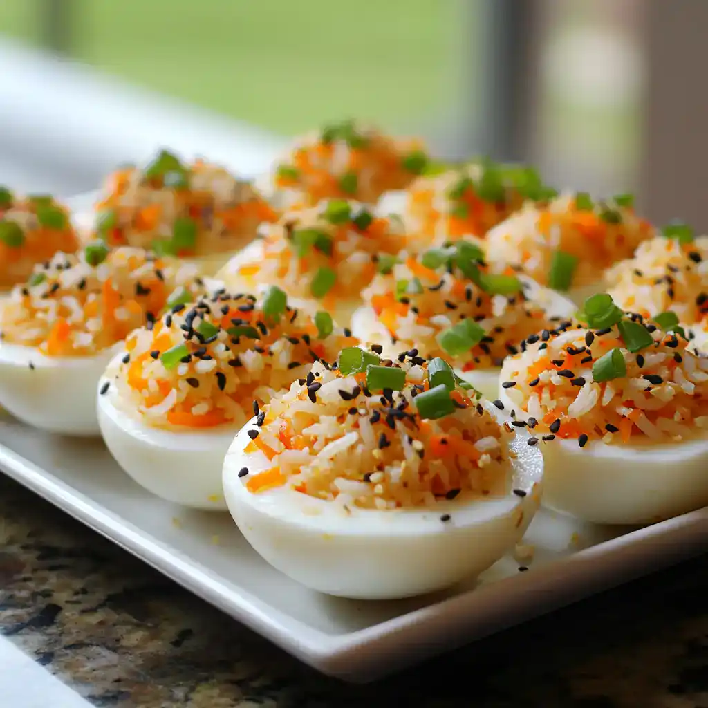 The Ultimate Asian-Style Fried Rice Deviled Eggs (That Will Make Your ...