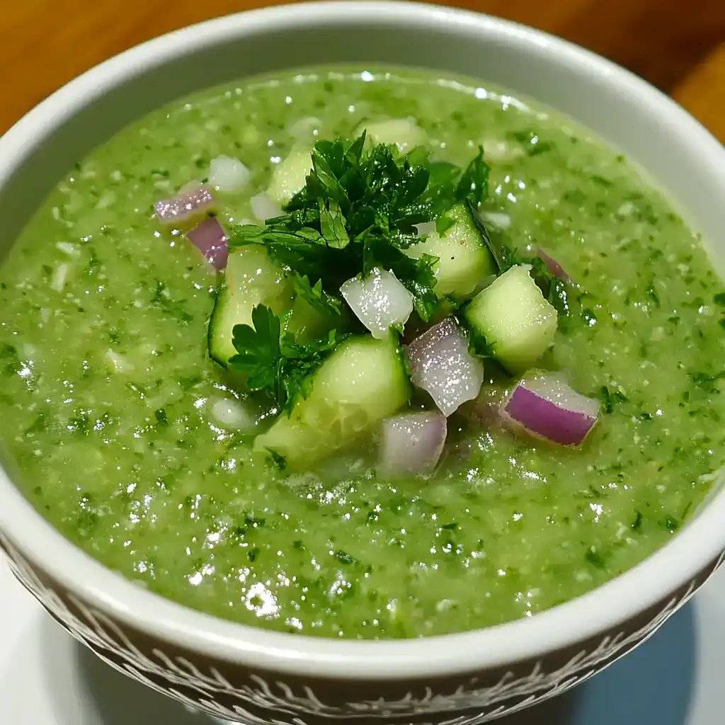 Cucumber Gazpacho with Crab Recipe